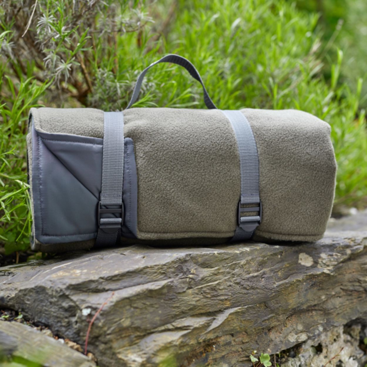 Wholesale Picnic Rugs - Fleece Rug Roll - Flamingo Orange