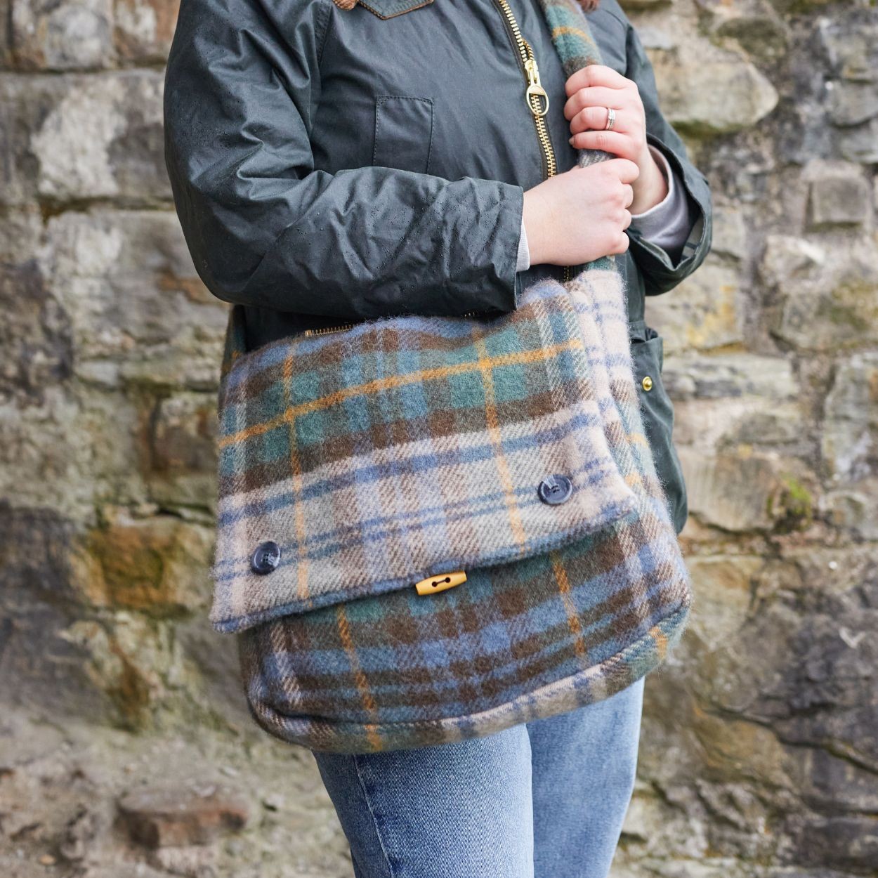 Tartan Antique Dress Gordon Satchel Bag