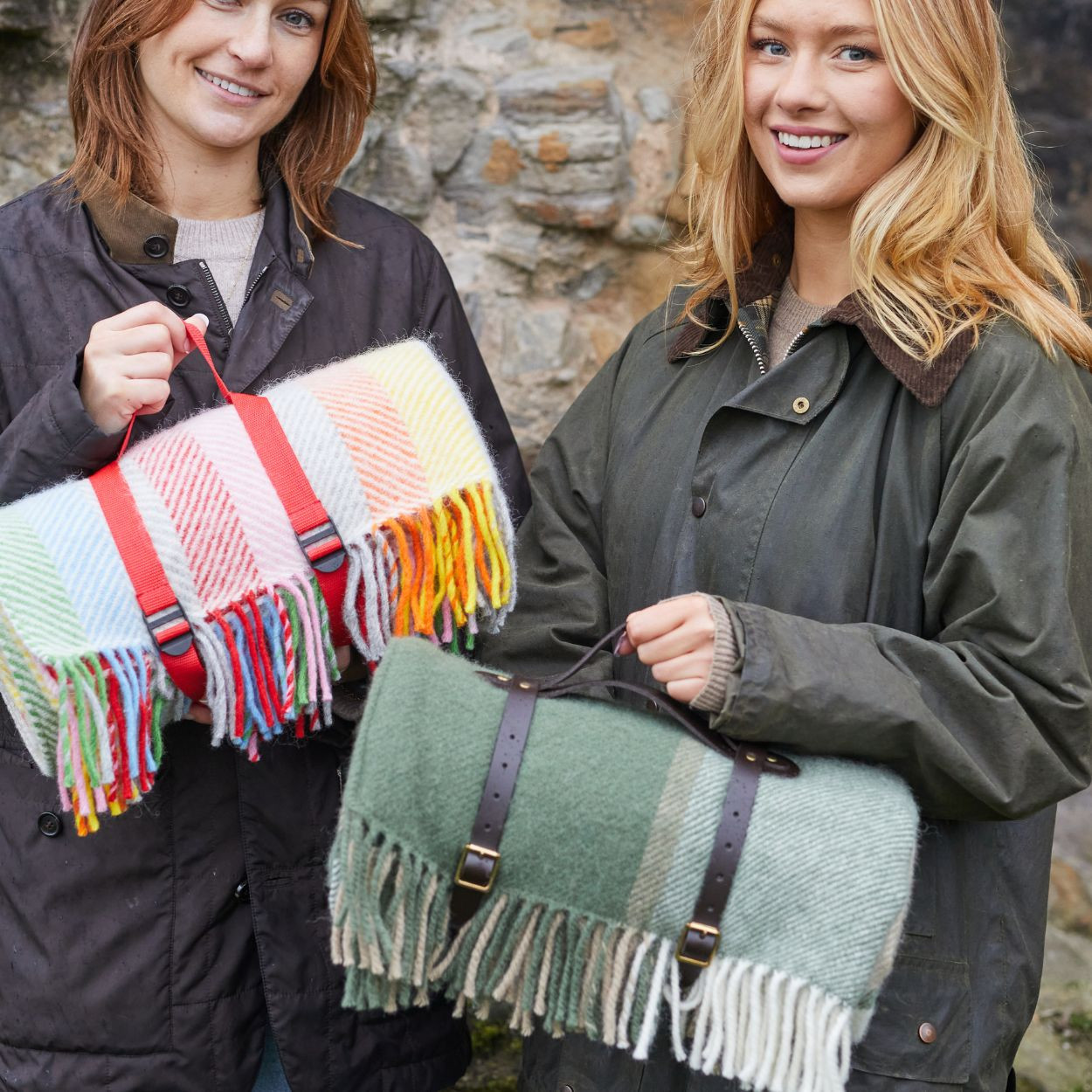 Polo Picnic Rug - Block Check Olive