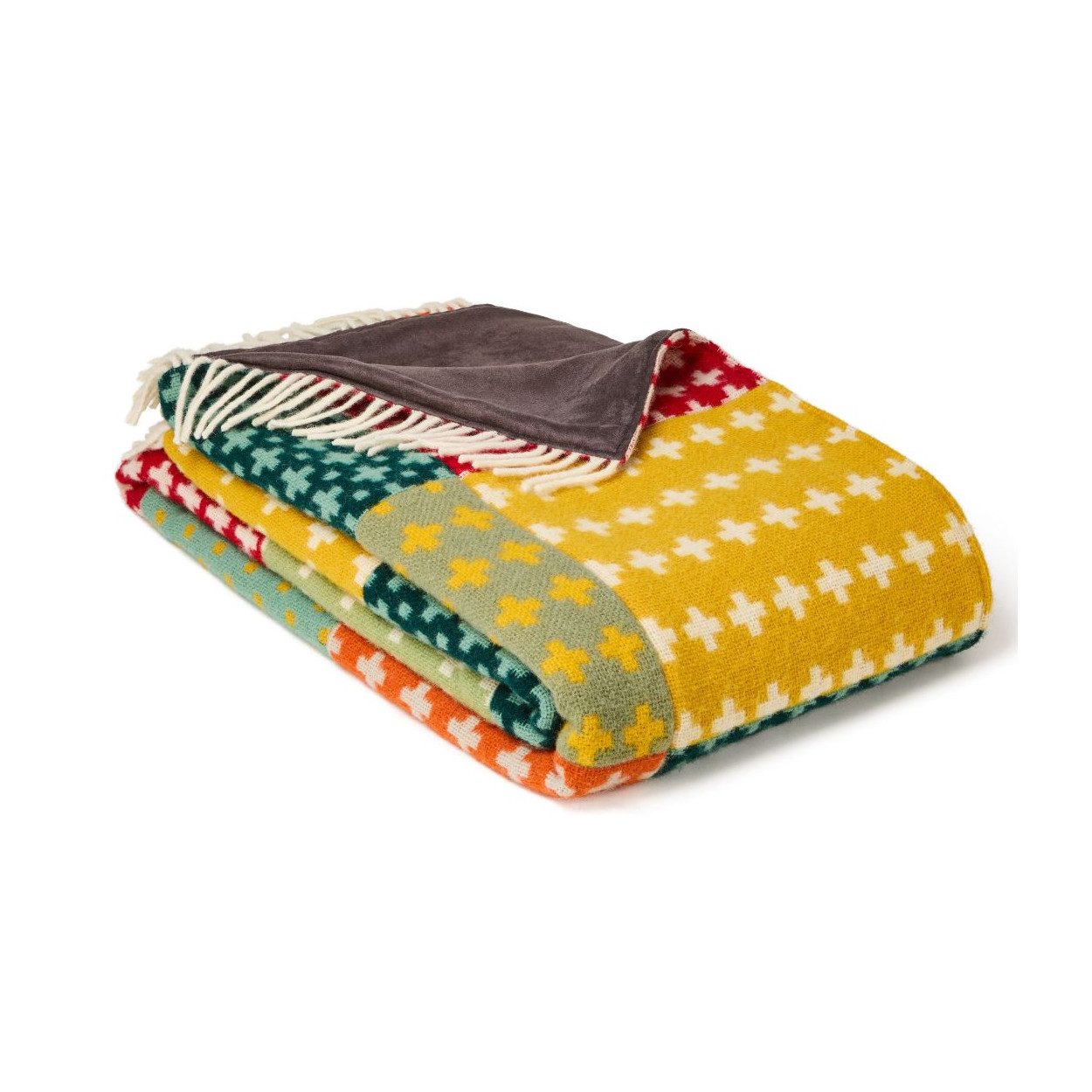 Patchwork Throw Cross & Dot